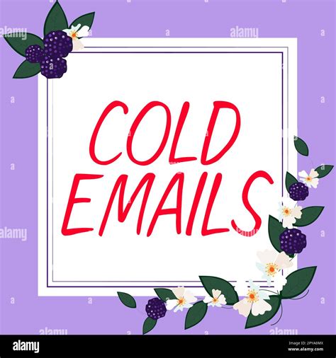 Hand Writing Sign Cold Emails Business Approach Unsolicited Email Sent