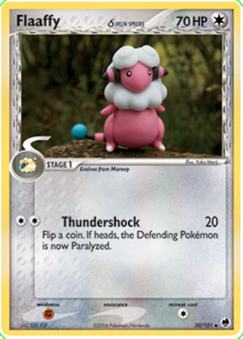 Flaaffy Delta Species EX Dragon Frontiers 30 Pokemon Card