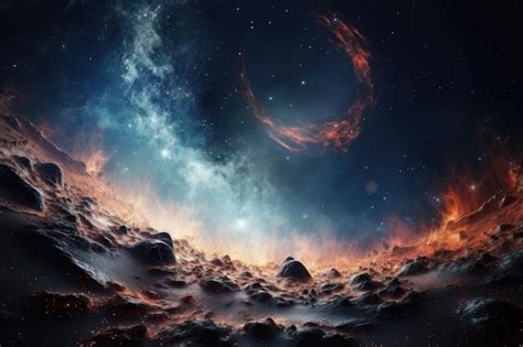 Premium Ai Image Space And Time Themed Futuristic Abstract Parallel