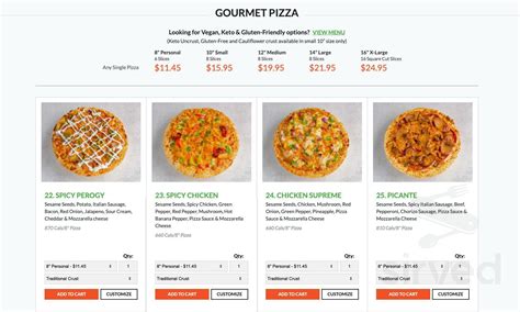 Menu For Red Swan Pizza In St Thomas ON Sirved