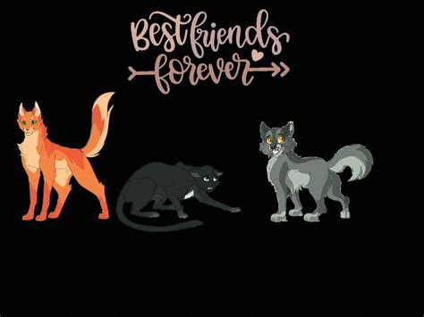 Warrior Cats Firestar Graystripe And Ravenpaw