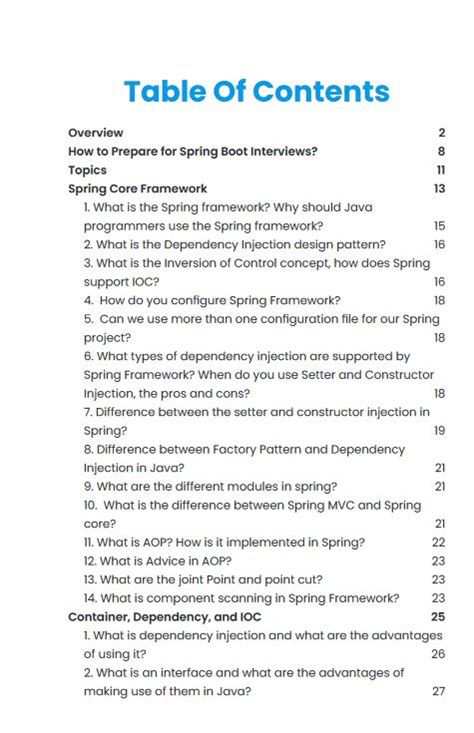 100 Spring Framework And Spring Boot Interview Questions 1 Spring