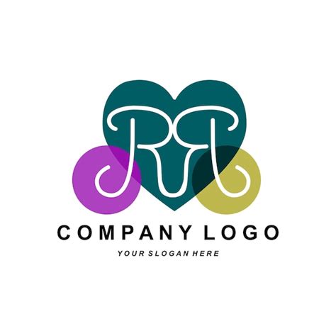 ロゴ文字r会社ブランドデザインベクトルフォントイラスト プレミアムベクター