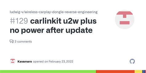 Carlinkit U W Plus No Power After Update Issue Ludwig V Wireless Carplay Dongle Reverse