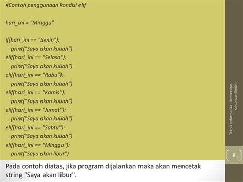 Pertemuan Xiii Kondisi And Perulangan Pythonpptx