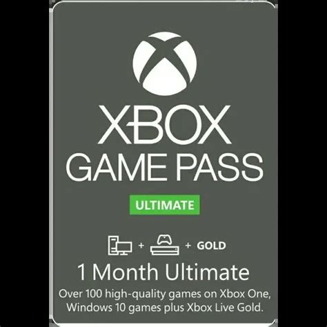 Instant Delivery Xbox Gamepass Ultimate 1 Month Activation Code