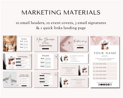 Virtual Assistant Templates Virtual Assistant Website Virtual Assistant Canva Template Bundle