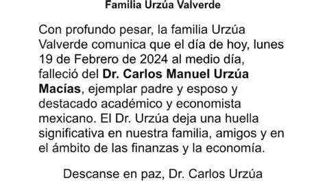 Muere Carlos Urzúa Exsecretario De Hacienda De Amlo El Heraldo De México
