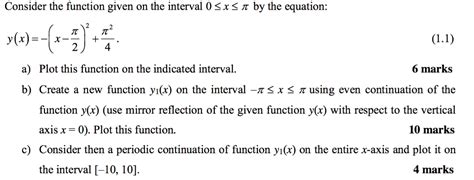 Solved Consider The Function Given On The Interval X By Chegg