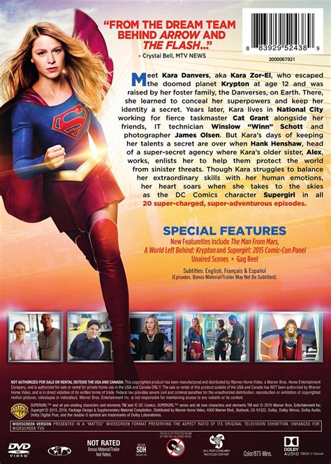 Supergirl Season 1 On Dvd And Blu Ray Supergirl Maid Of Might