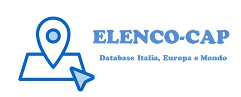 Database Cap Comuni Italiani Elenco Cap