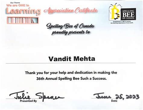 Vandit Mehta On Linkedin Spellingbee Education Canada
