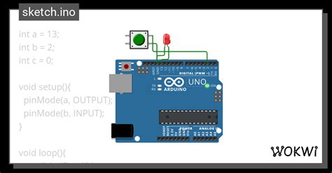 Pushbutton Wokwi Esp32 Stm32 Arduino Simulator