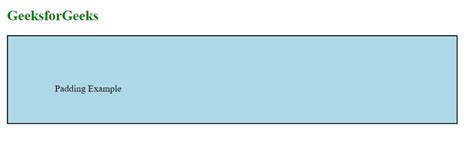 Css Padding Geeksforgeeks