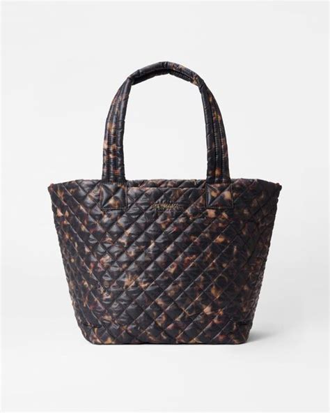 MZ Wallace Tortoise Medium Metro Tote Deluxe In Black Lyst