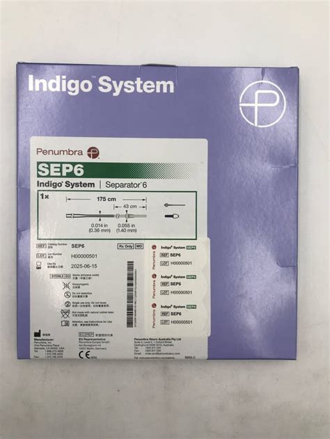 Penumbra Sep6 Indigo System Separator 6 175cm Gb Tech Usa