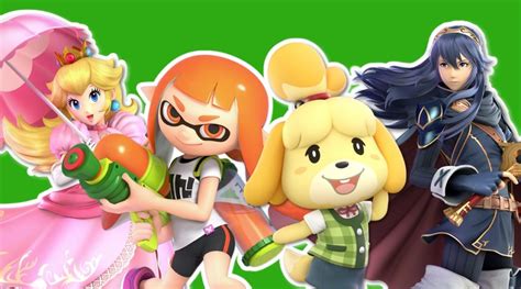 Princess Peach Lucina Inkling Girl And Isabelle Are Also Appearing On