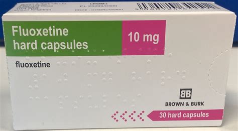 Fluoxentine Capsule Brown And Burk Uk