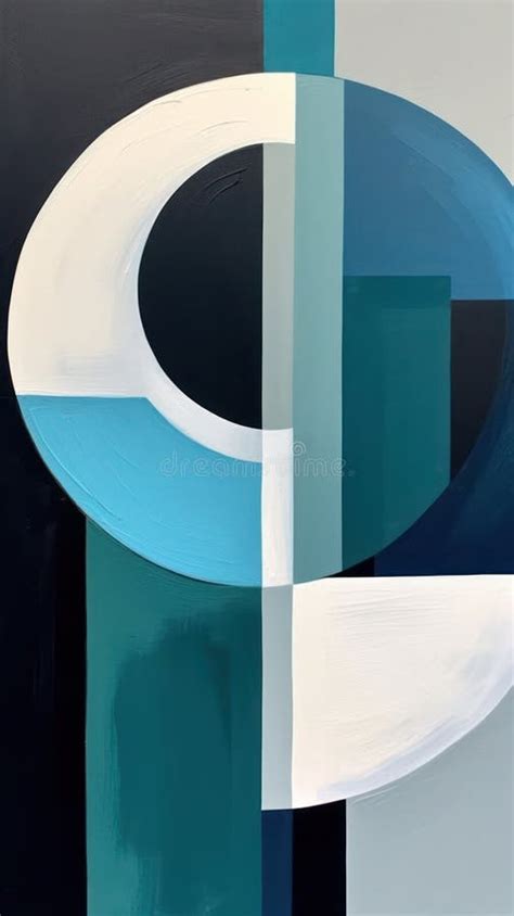 Monochromatic Shapes A Contemporary Abstract Composition Stock Illustration Illustration Of