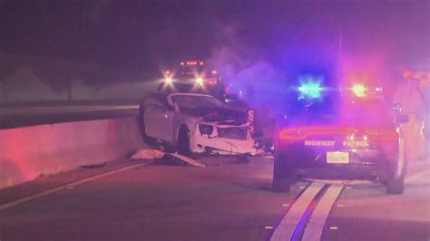 Wrong Way Driver Dead After Violent Head On Crash 210 Freeway Ktla