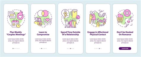 Fixing Relationship When Living Together Onboarding Mobile App Screen Walkthrough 5 Steps