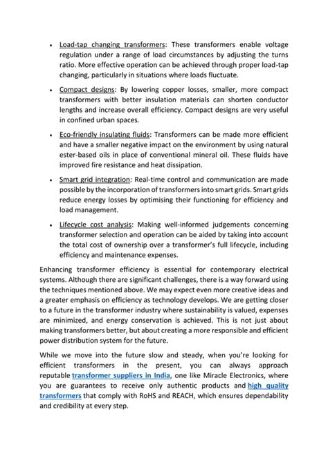 challenges and strategies for improving transformer efficiency pdf