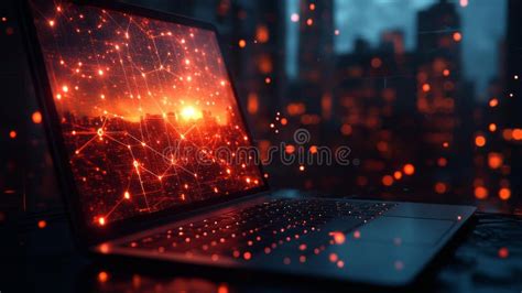 Cybersecurity Network Concept Generative Ai Stock Illustration Illustration Of Innovation