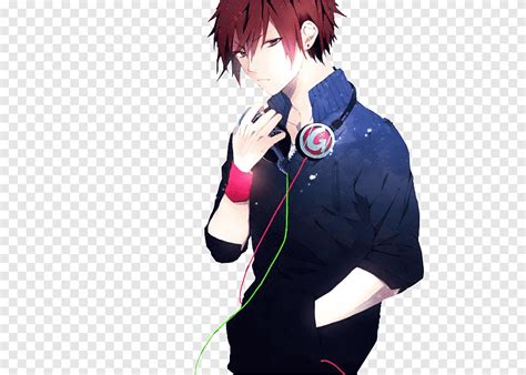 Cool Anime Boy With Headphones Drawing