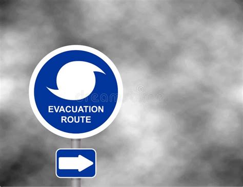 Ruta De La Evacuación Y Refugio En Caso Del Tsunami O Del Huracán