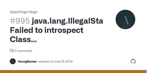 Javalangillegalstateexception Failed To Introspect Class Org