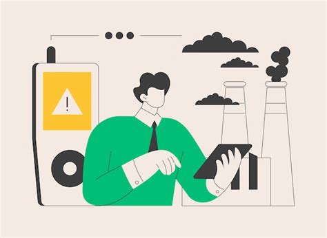 premium vector air quality control abstract concept vector illustration