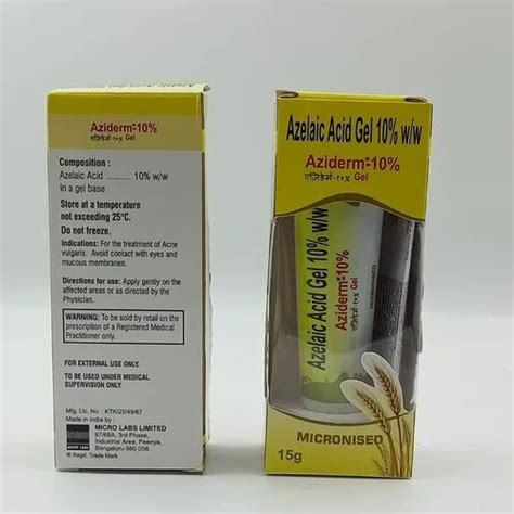 Azelex Azelaic Acid Aziderm Gel At ₹ 188piece Lakadganj Nagpur