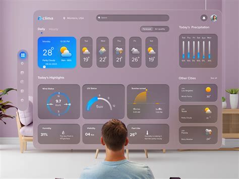 Clima Spatial Weather Forcast Ui By Ultroneous Technologies On Dribbble