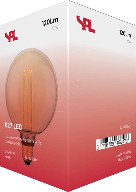 Schi L270012505 Led Lampe E27 35w 120 Lm 1800 K Filament Dimmbar Bei Reichelt Elektronik