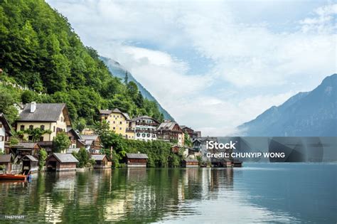 오스트리아에서 할 슈 타트 마을과 홀 스타 터 시 호수 오스트리아에 대한 스톡 사진 및 기타 이미지 오스트리아 집 0명 Istock
