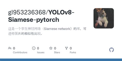 github gl953236368 yolov8 siamese pytorch 这是一个孪生神经网络（siamese network
