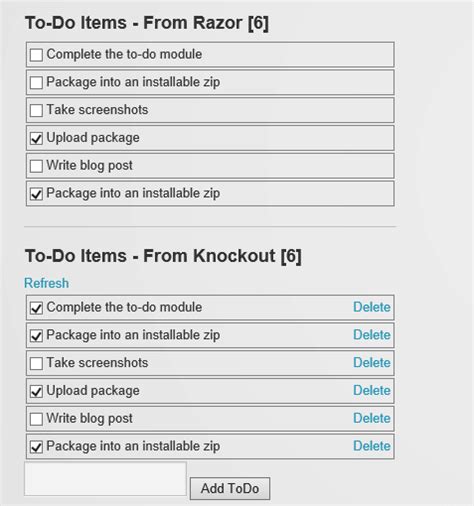 Building A Spa Module With Razor Webapi Knockout And Jquery