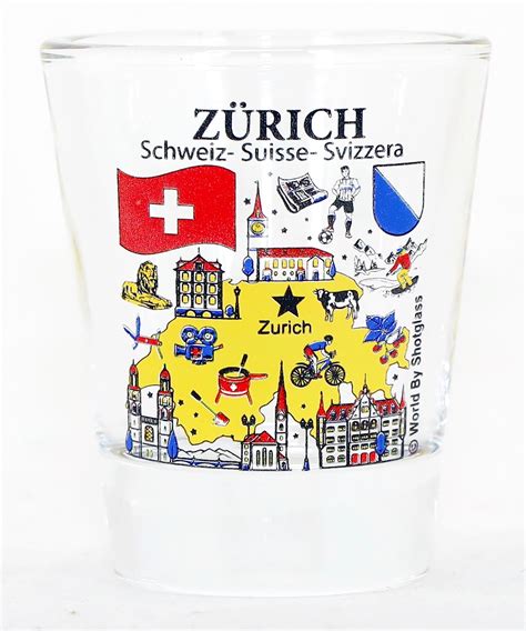 Lucerne Switzerland Great Swiss Cities Collection Shot Glass World By