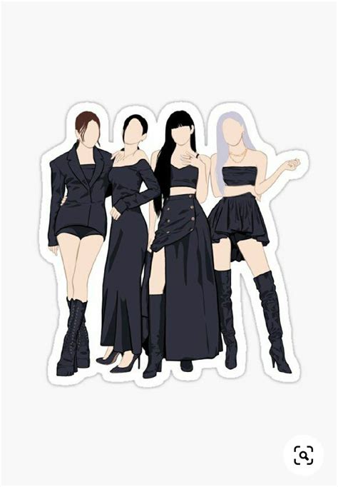 BlackpinkBLΛƆKPIИK en 2022 Dibujos Pegatinas