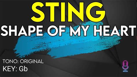 Sting Shape Of My Heart Karaoke Instrumental YouTube