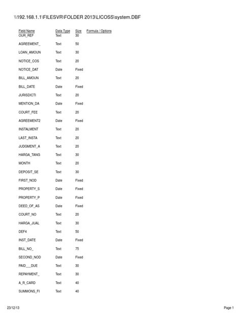 Field Definition Pdf Computing Computer Data