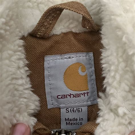 Very Rare Rare Carhartt Jacket Wildwood Sherpa Lined Tan Coat Small