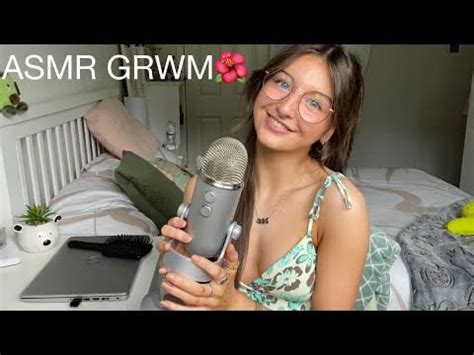 ASMR GRWM 🩵🌺 With my new mic! - The ASMR Index