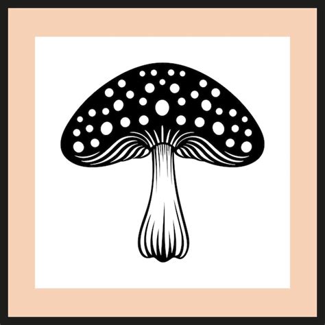 Premium Vector Hand Drawn Silhouettes Of Fly Agaric Mushroom