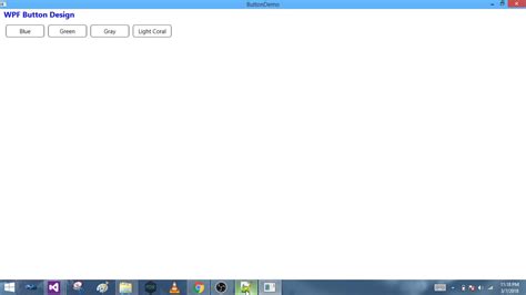 Wpf Button Design With Rounded Corners And Hover Effects Youtube