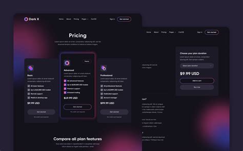 Dark Mode SaaS Webflow Template Dark X BRIX Templates