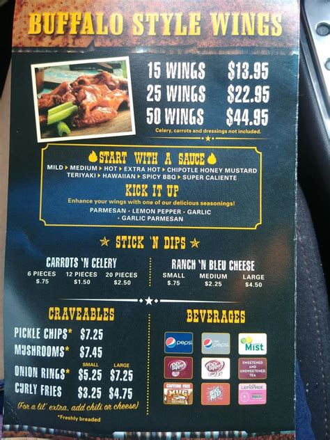 Wings And More Menu Bryan Tx at Lola Goll blog