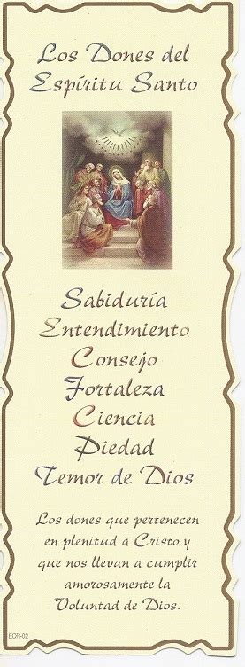 Dones Del Espíritu Santo Troquelado Arte Religioso Martha