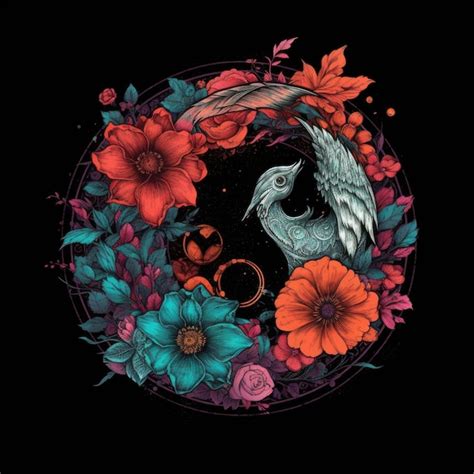 Premium Photo Vintage Style Decorative Circular Floral Patterns Generative Ai