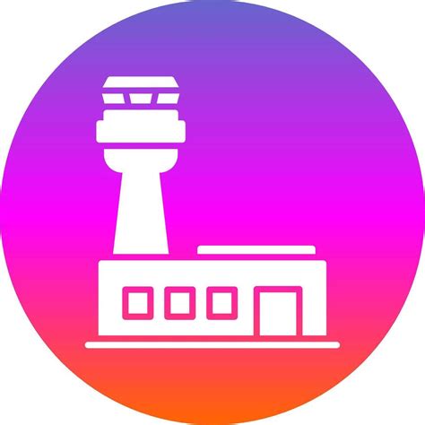 Airport Glyph Gradient Circle Icon Design 43597552 Vector Art At Vecteezy